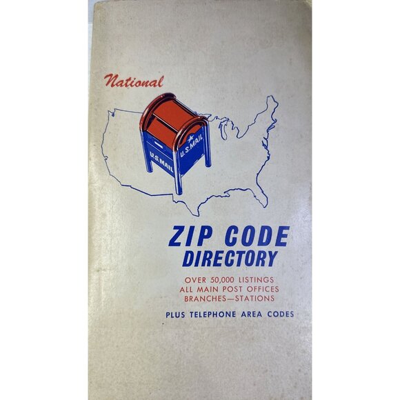 Office | Vintage 1974 National Us Mail Zip Code Directory Plus ...